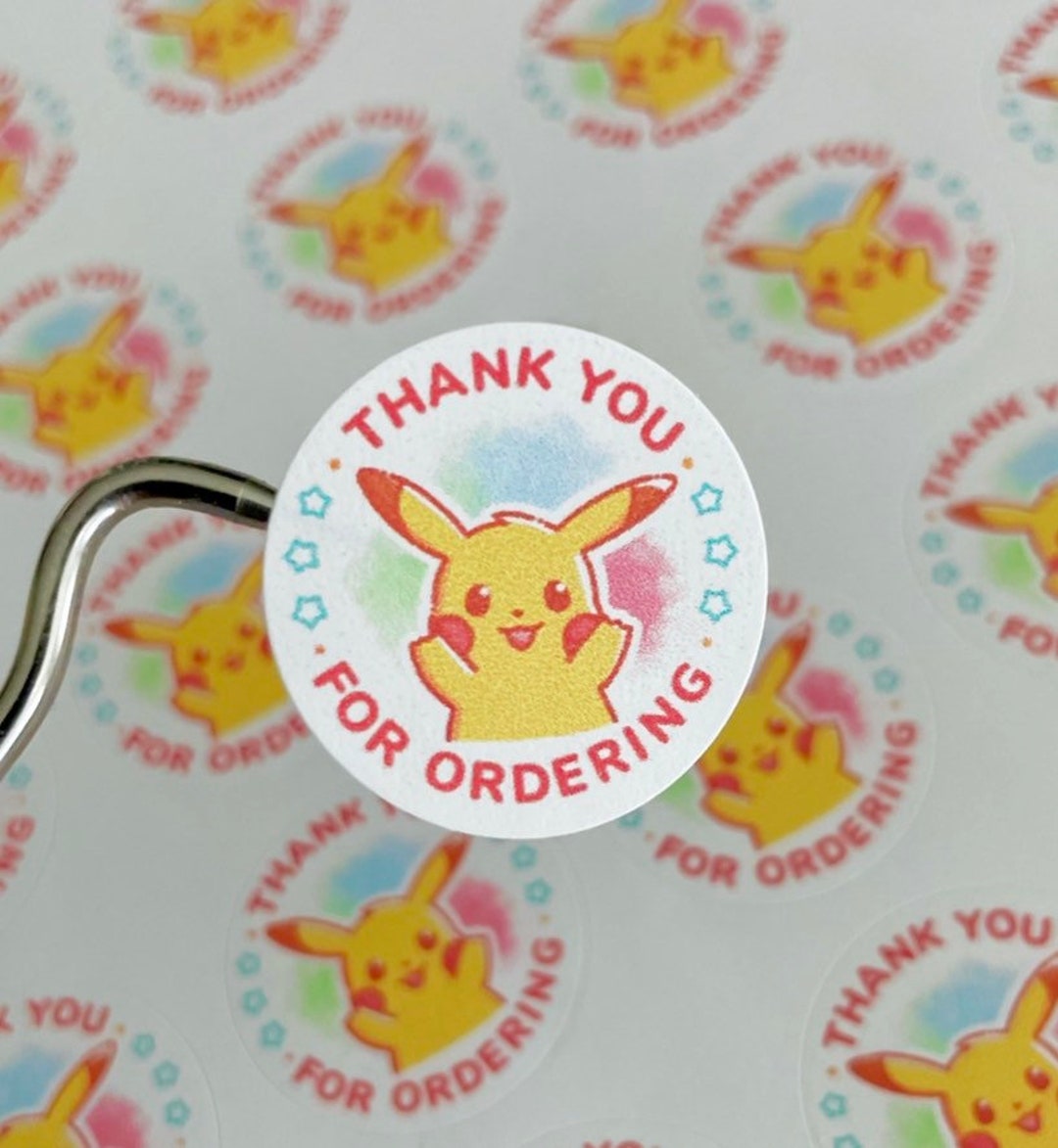 Thank You Stickers Labels for Small Business Shipping Packages Kawaii ...