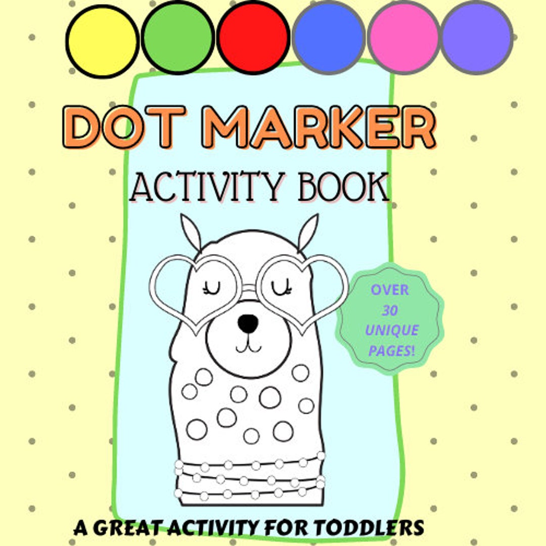 PRINTABLE* Llama Dot Marker Activity Book for Toddlers - Etsy