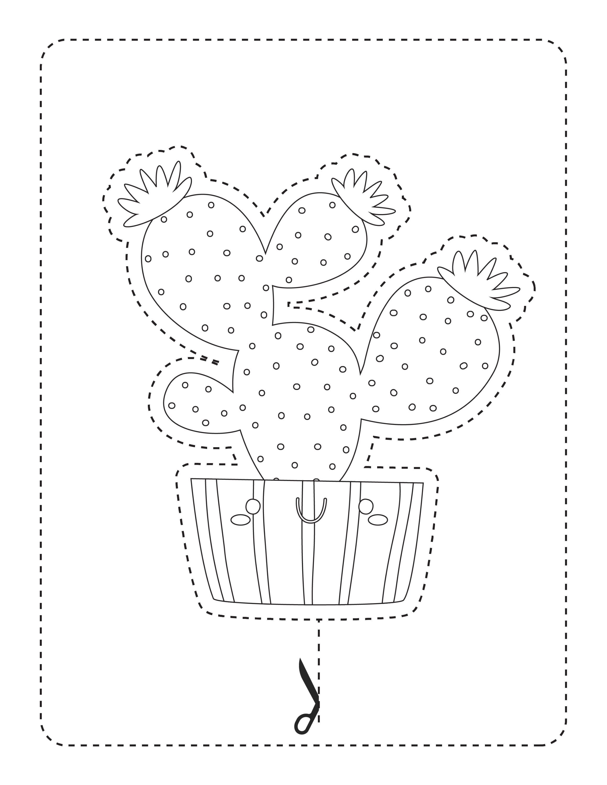 PRINTABLE Cactus Scissor Skill Coloring Book - Etsy