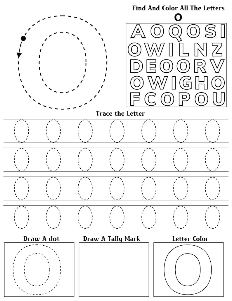PRINTABLE - Letter Tracing Worksheets - Montessori Activity - Digital ...