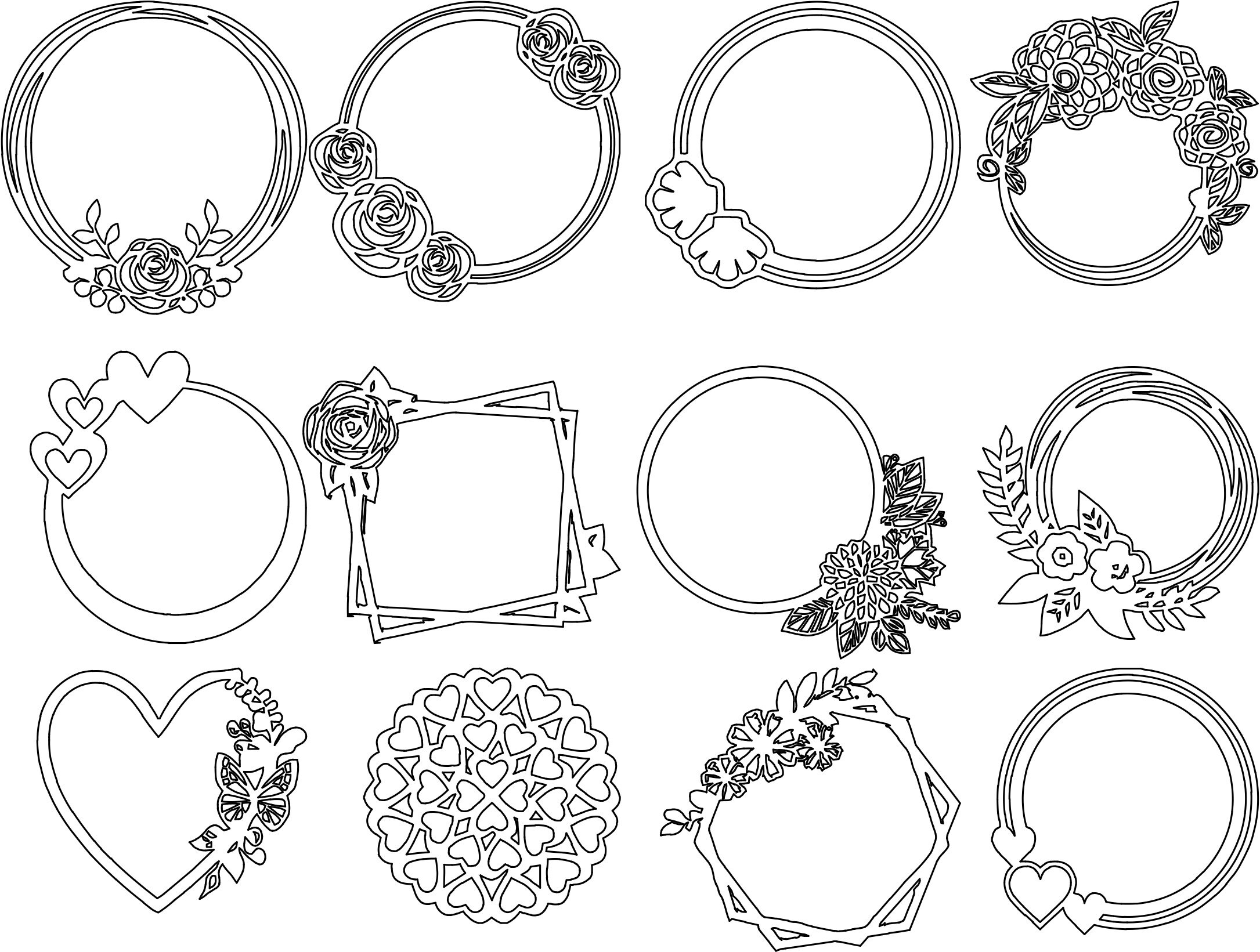 Wall Art Decor Vector Drawing File for Laser Cutting ,plasma Cutting ...