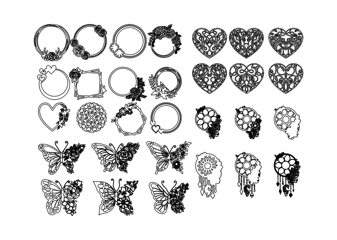 Wall Art Decor Vector Drawing File for Laser Cutting ,plasma Cutting ...