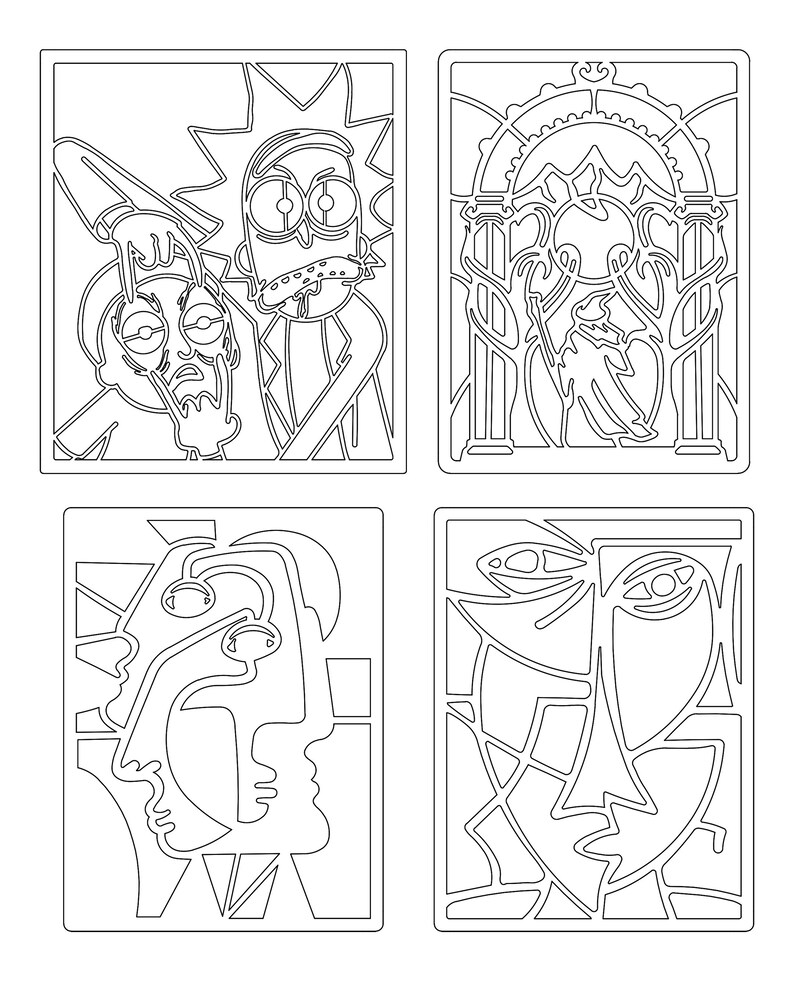 Wall Art Decor Vector Drawing File for Laser Cutting ,plasma Cutting ...