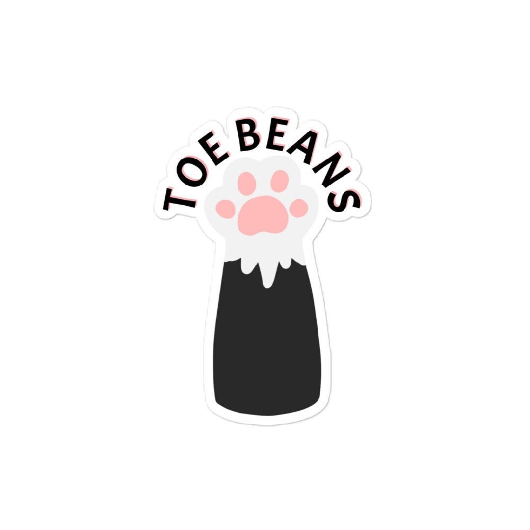 Purrfect Toe Beans Sticker - Etsy