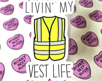 Safety Vest Sticker - Etsy