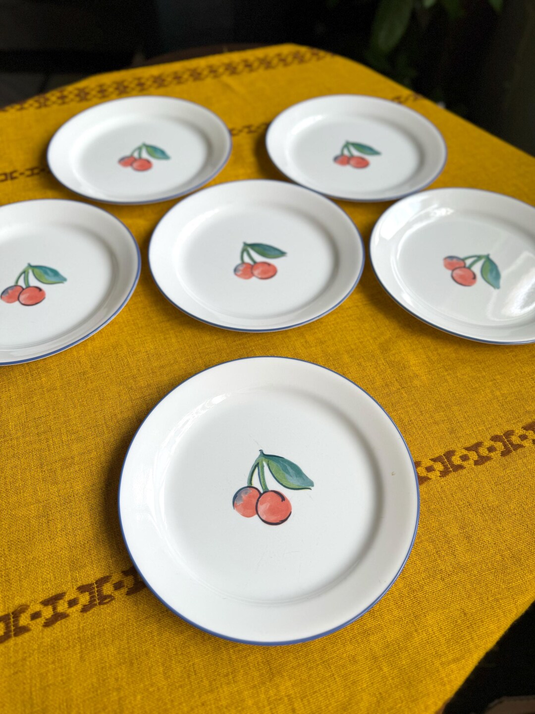 Set of 6 Vintage Corelle Fruit Basket by CORNING Luncheon Plates - Etsy