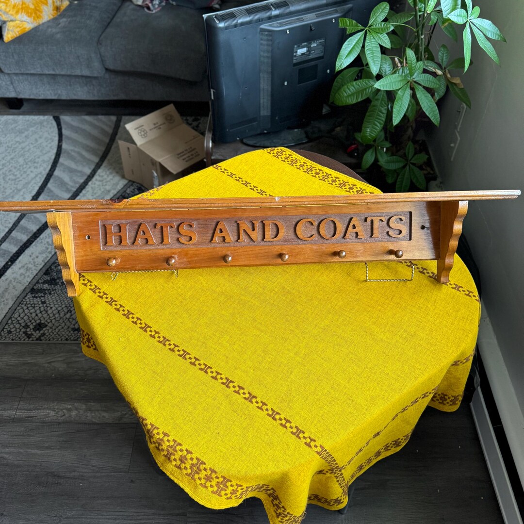 Vintage Breezeway Rack Entryway Rack Hats and Coat Rack - Etsy