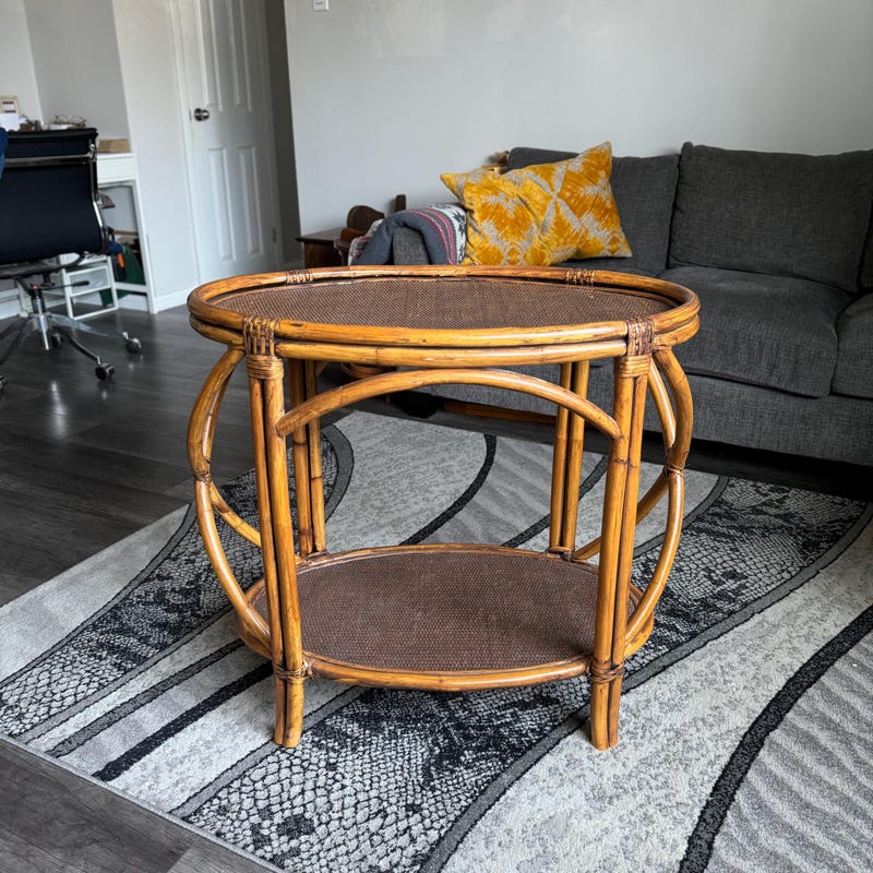 Grasscloth Table - Etsy