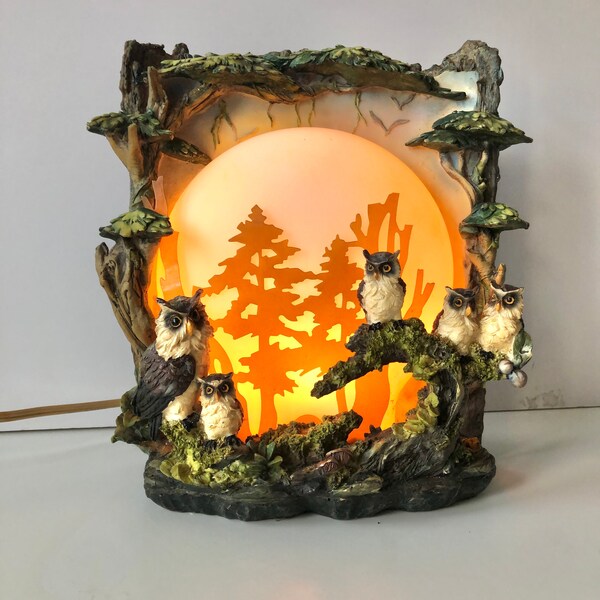 Owl Lamp - Etsy