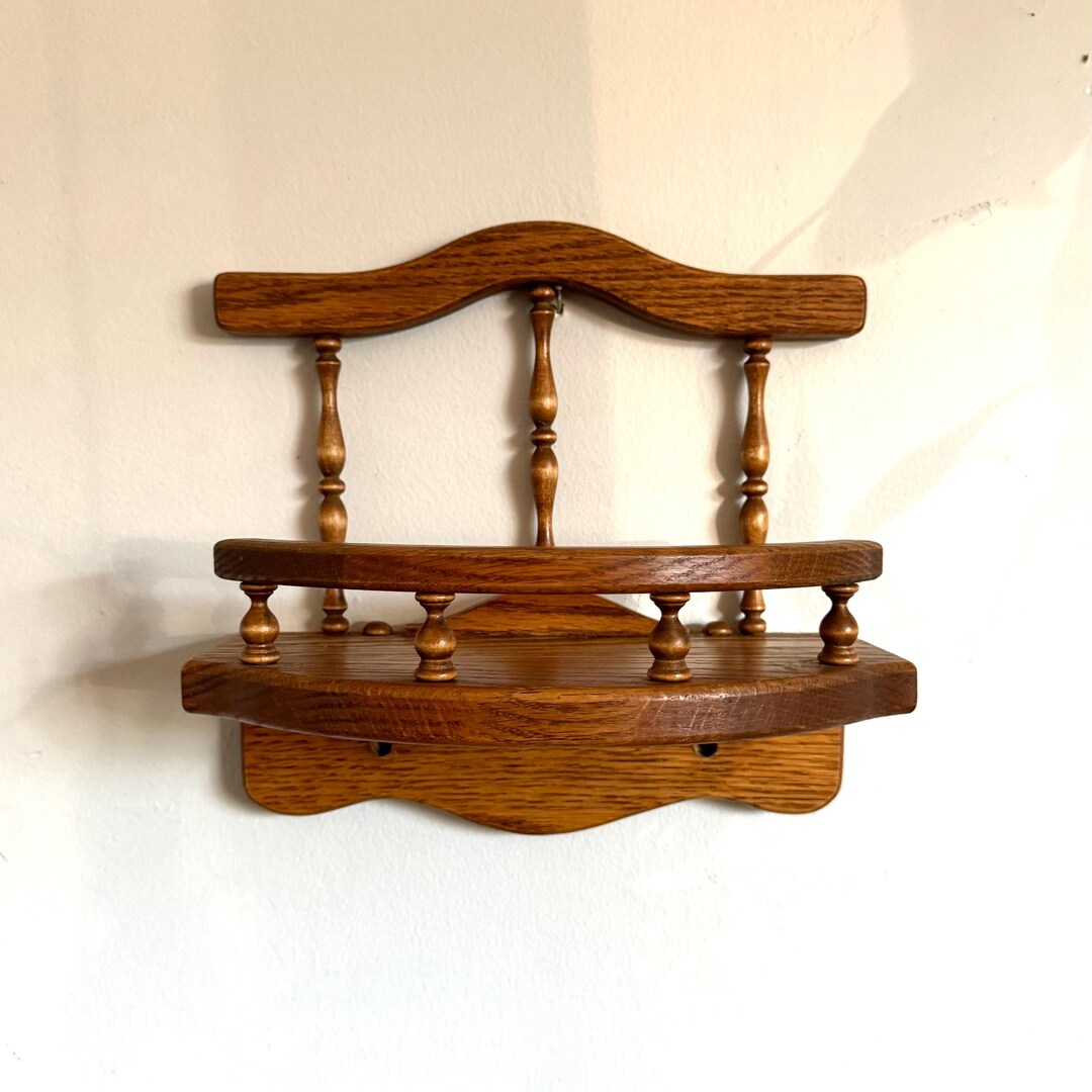 Vintage Balcony Step Shelf Centre Piece Staircase Shelf Knick Knack ...