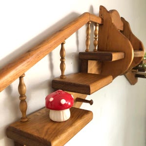 Complete Vintage Balcony Step Shelf Staircase Shelf Knick Knack Whatnot ...