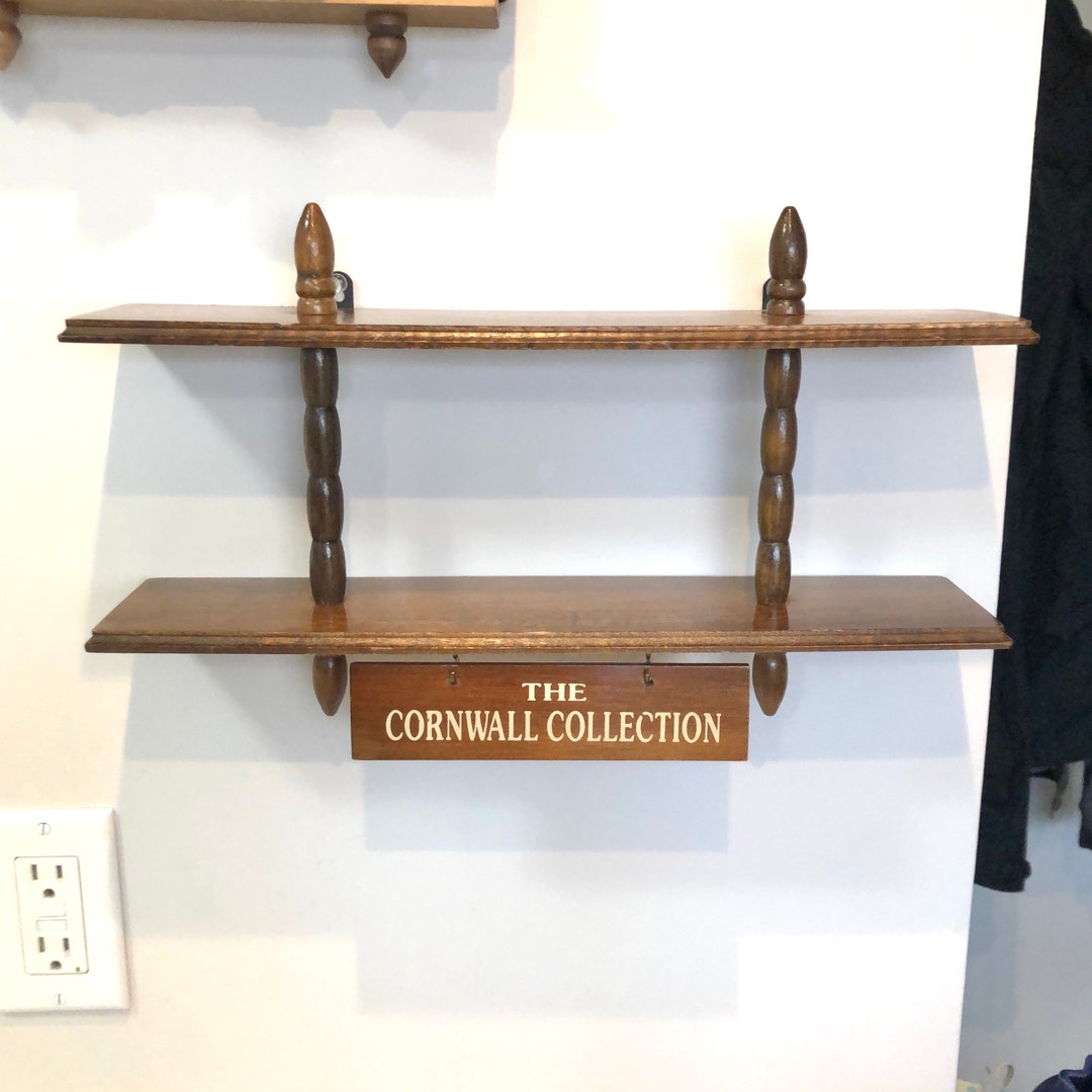 MCM Turned Wood Spindle Shelf Cornwall Cottage Display - Etsy
