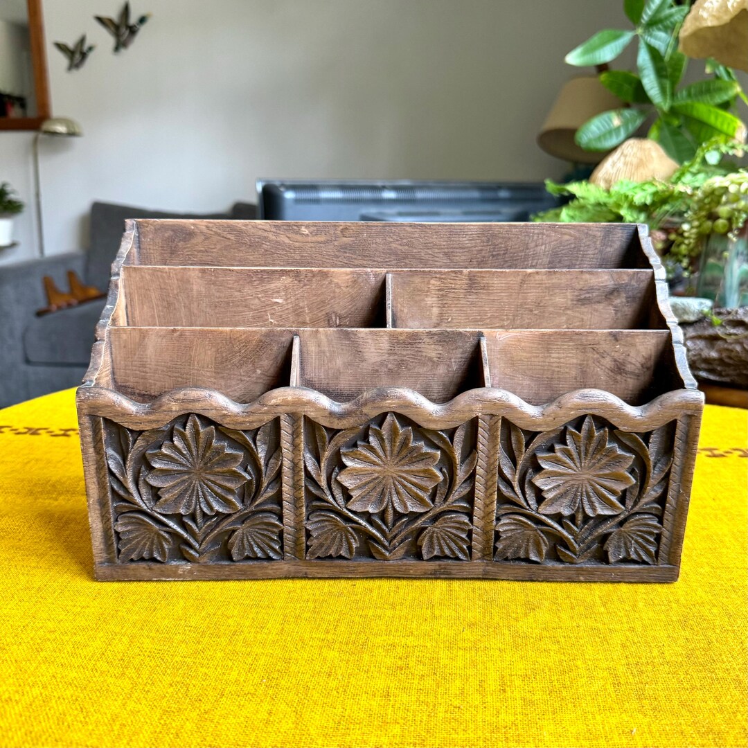 Vintage Lerner Desk Organizer Boho Office Decor - Etsy