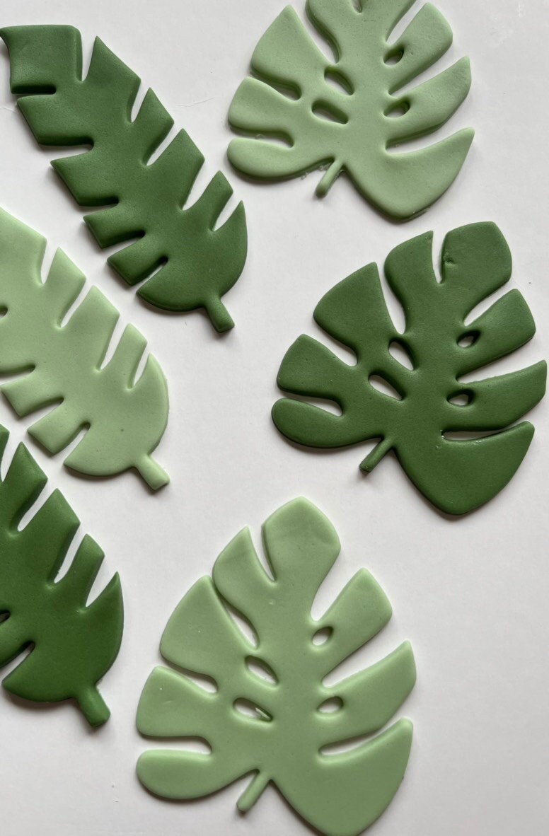 Tropical Fondant Leaves - Etsy UK
