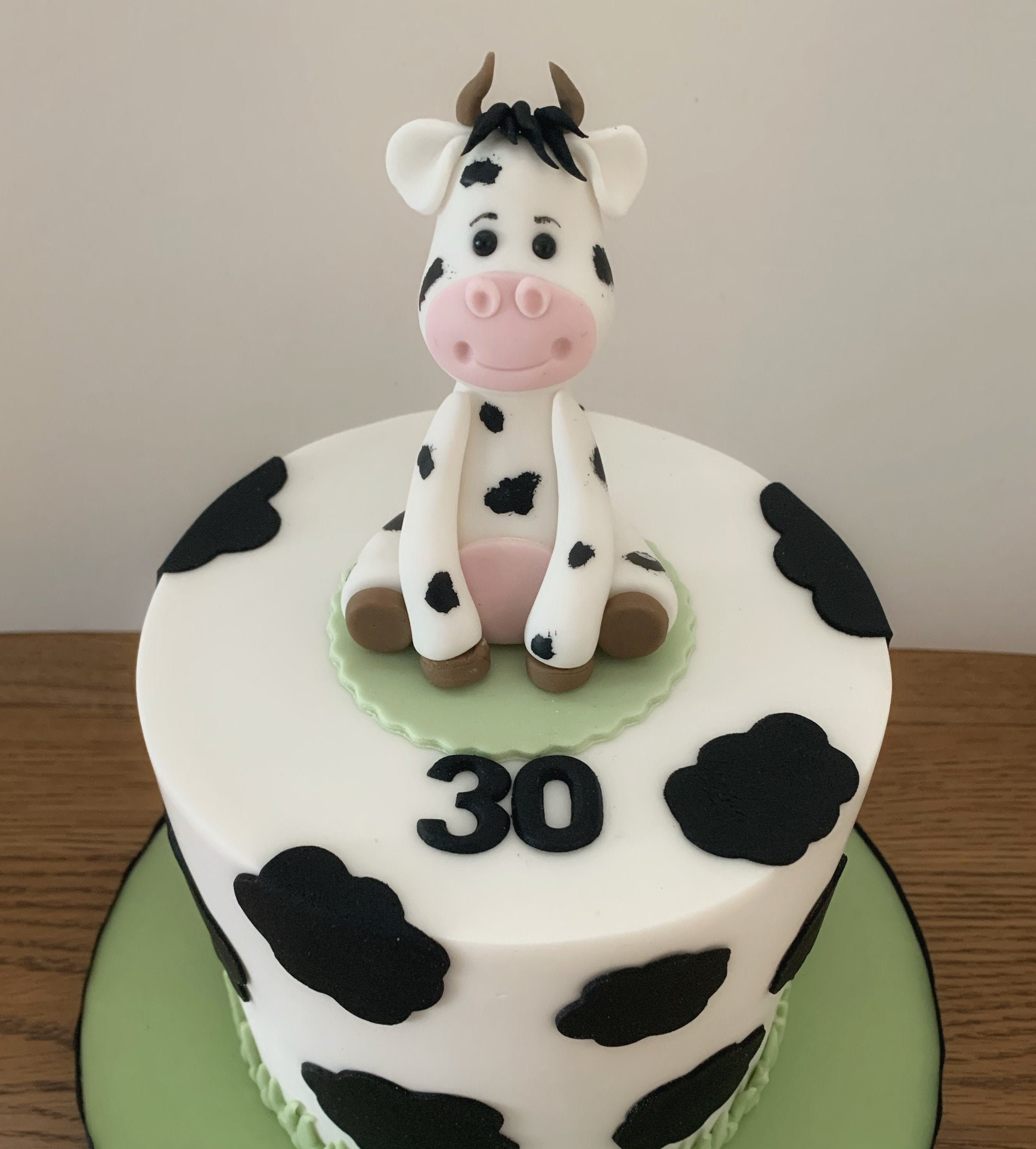 Fondant Cow Cake Topper - Etsy UK