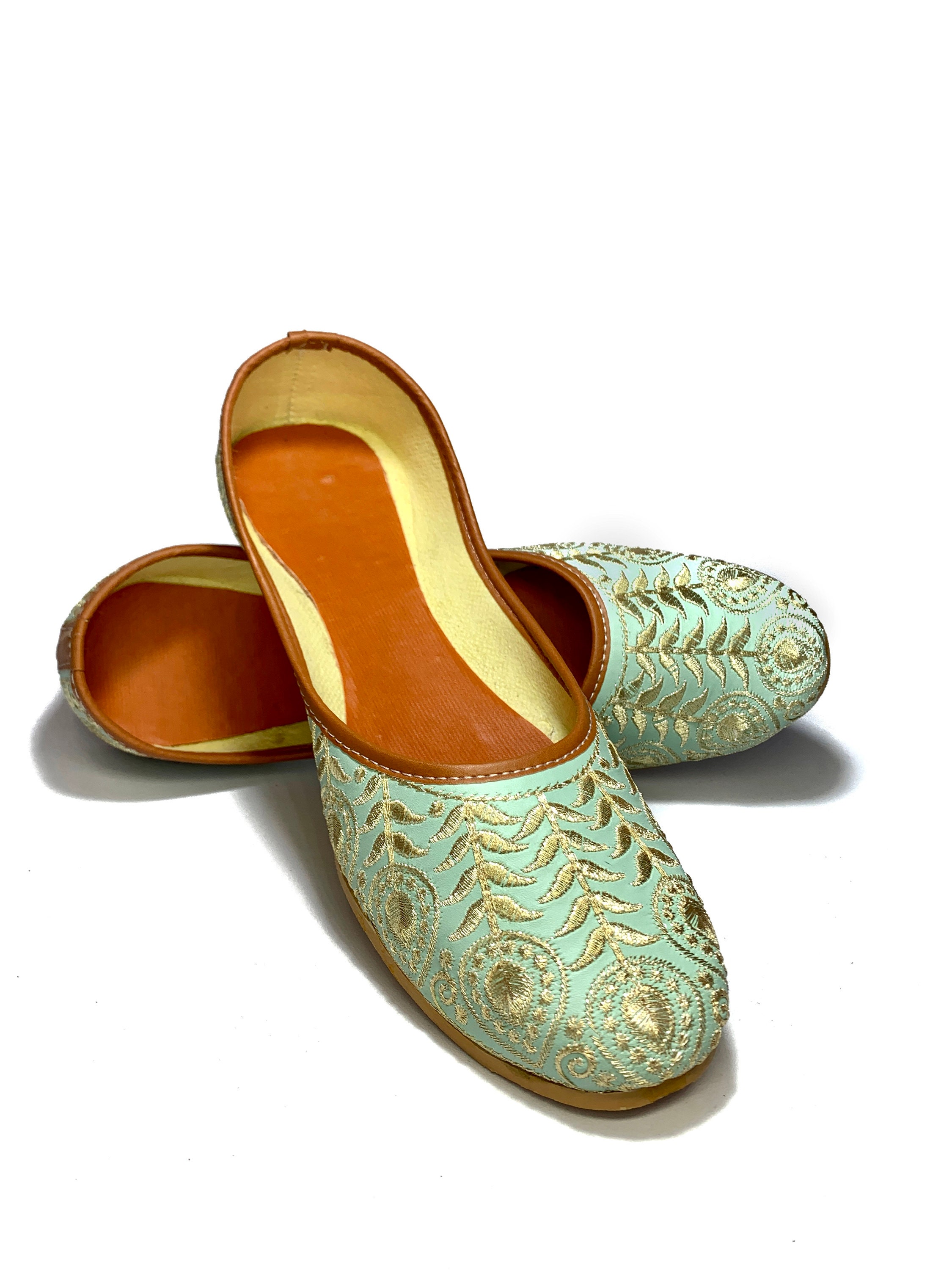 Embroidered Traditional Indian Jutti, Formal Indian Jutti Shoe for ...