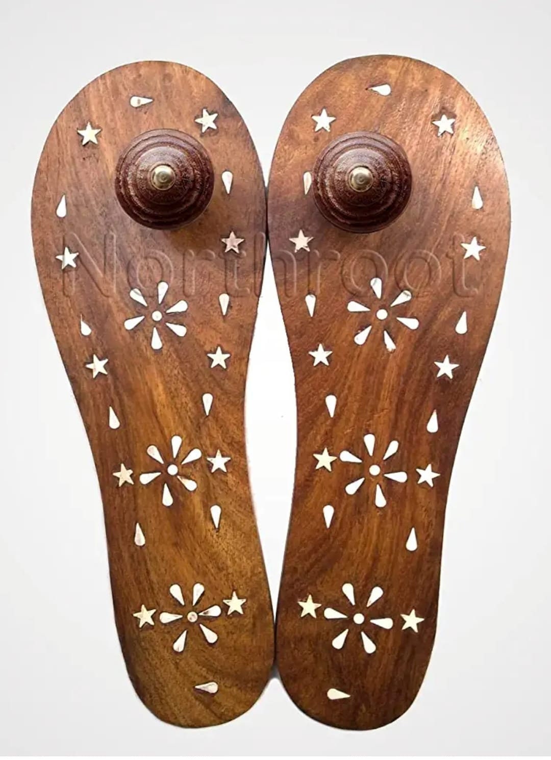 Beautiful Wooden Paduka for Yogis Abd Devotees, Handmade, Good Quality ...