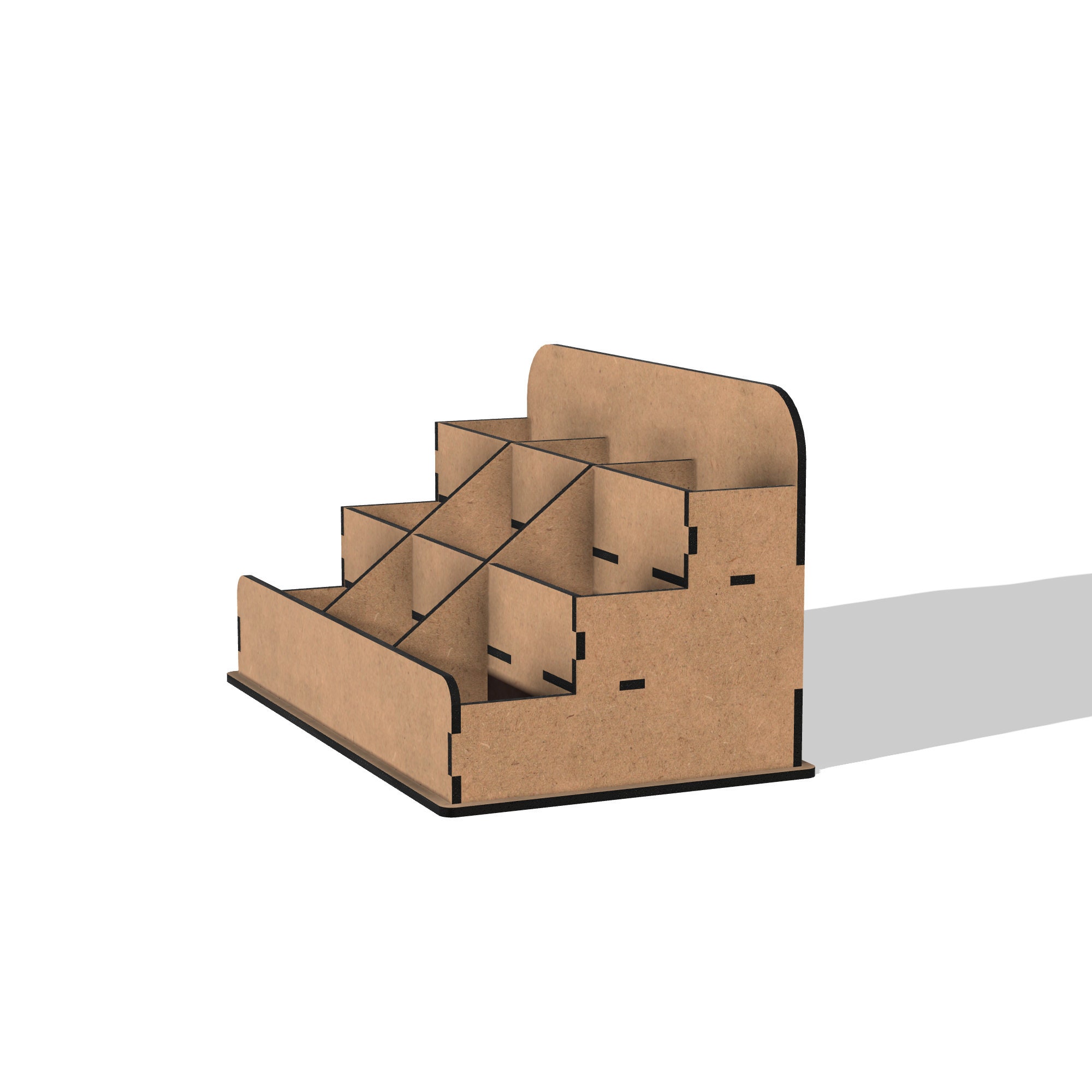 9 Slot Display 6mm - Vector for Laser Cutting - Svg Dxf Ai Cdr Pdf ...