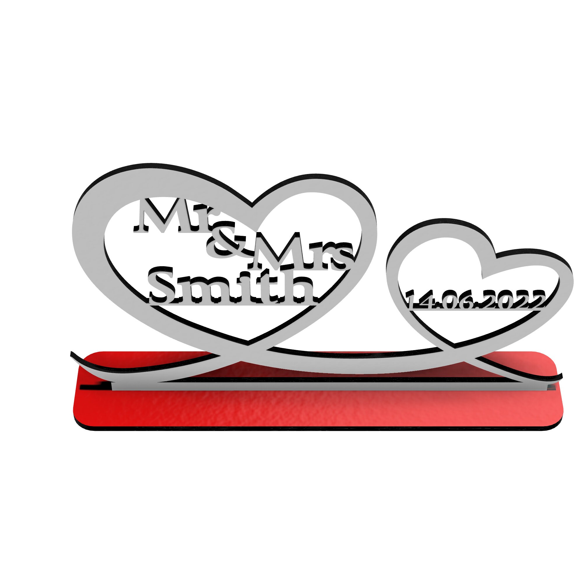 Wedding Gift Stand Decoration - Vector for Laser Cutting - Svg Dxf Ai ...