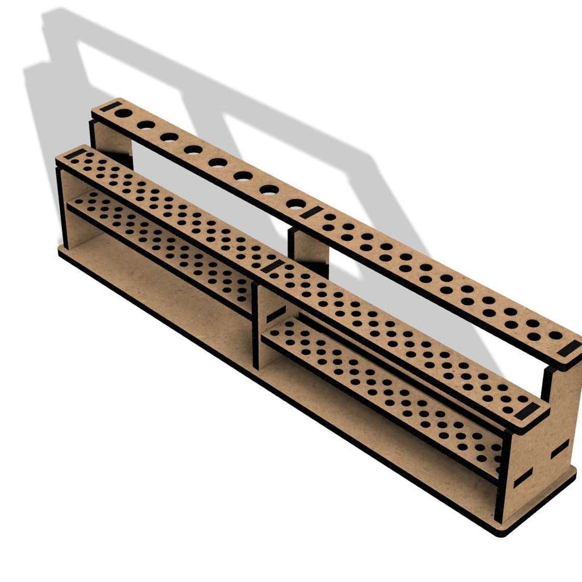 Paintbrush Rack - Svg, Dxf, Pdf, Cdr, Ai - Vector for Laser Cutting - Etsy
