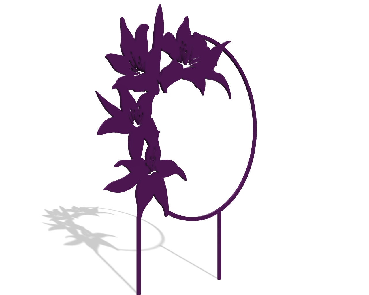 Flowers Cake Topper - Svg, Dxf, Pdf, Cdr, Ai - Vector for Laser Cutting ...