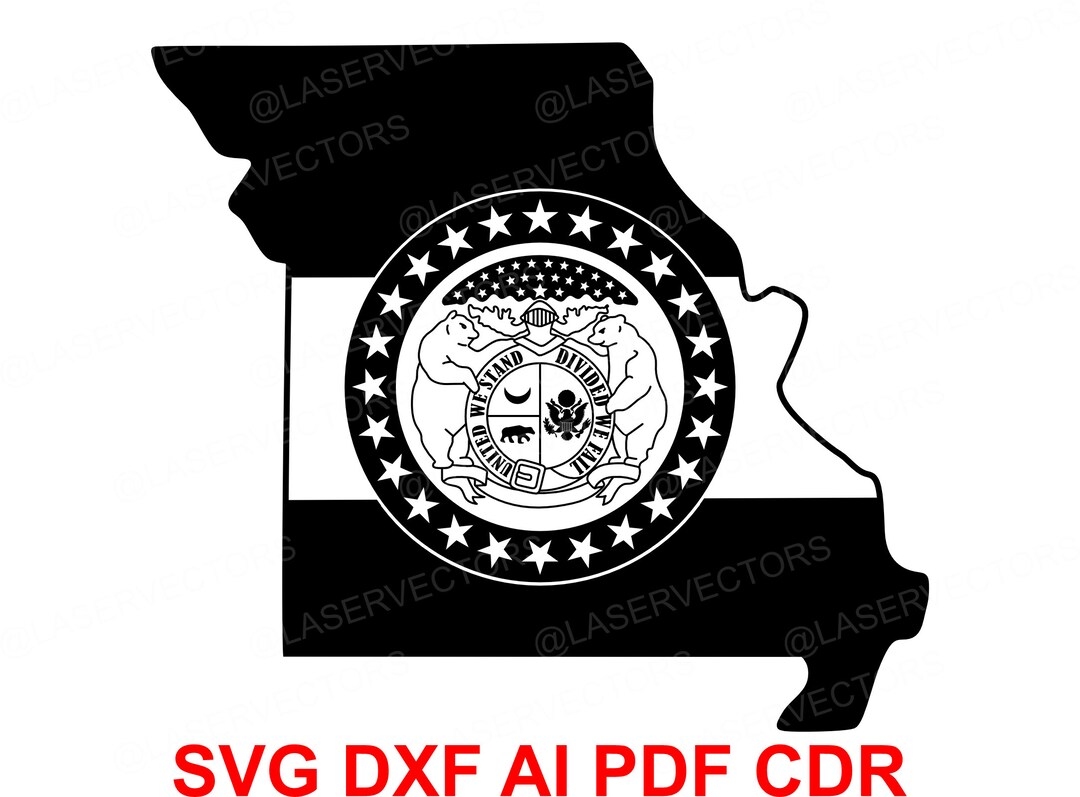 Missouri State Flag - Missouri Flag - Missouri State - Vector for Laser ...