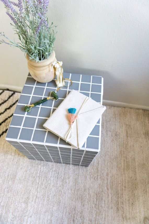 Cube table Tile Table Ceramic Tile Coffee Table Side Table | Etsy