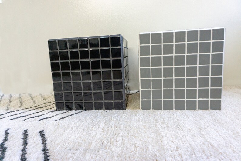 Cube Table, Tile Table, Ceramic Tile Coffee Table, Side Table ...