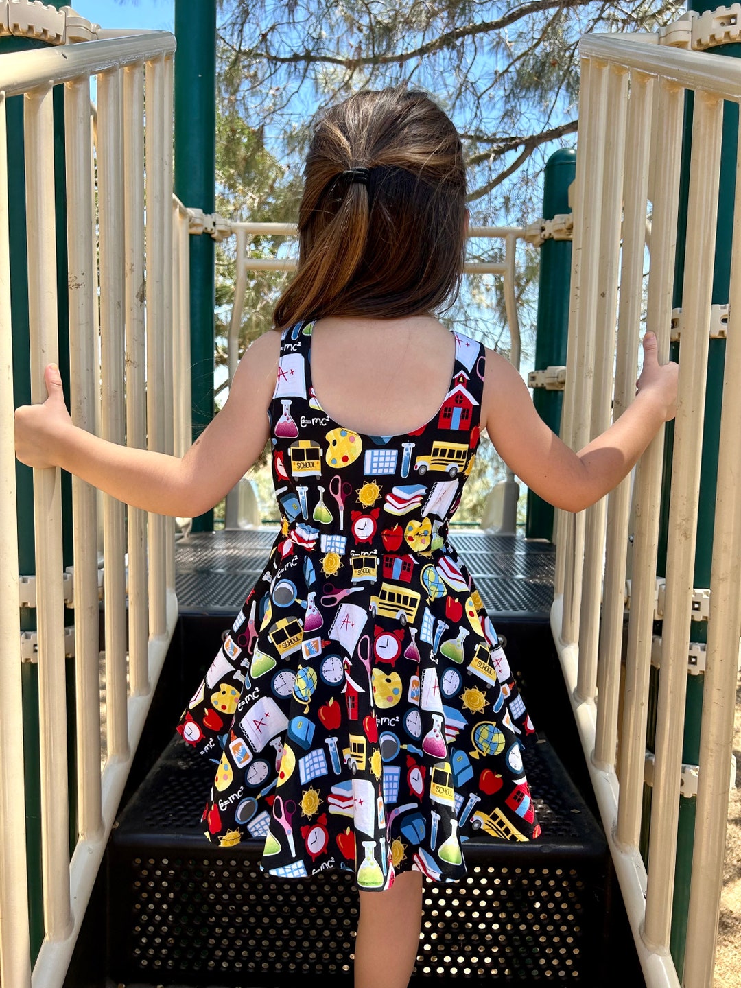 Girls Back to School Dress With Pockets | First Day of School Outfit ...