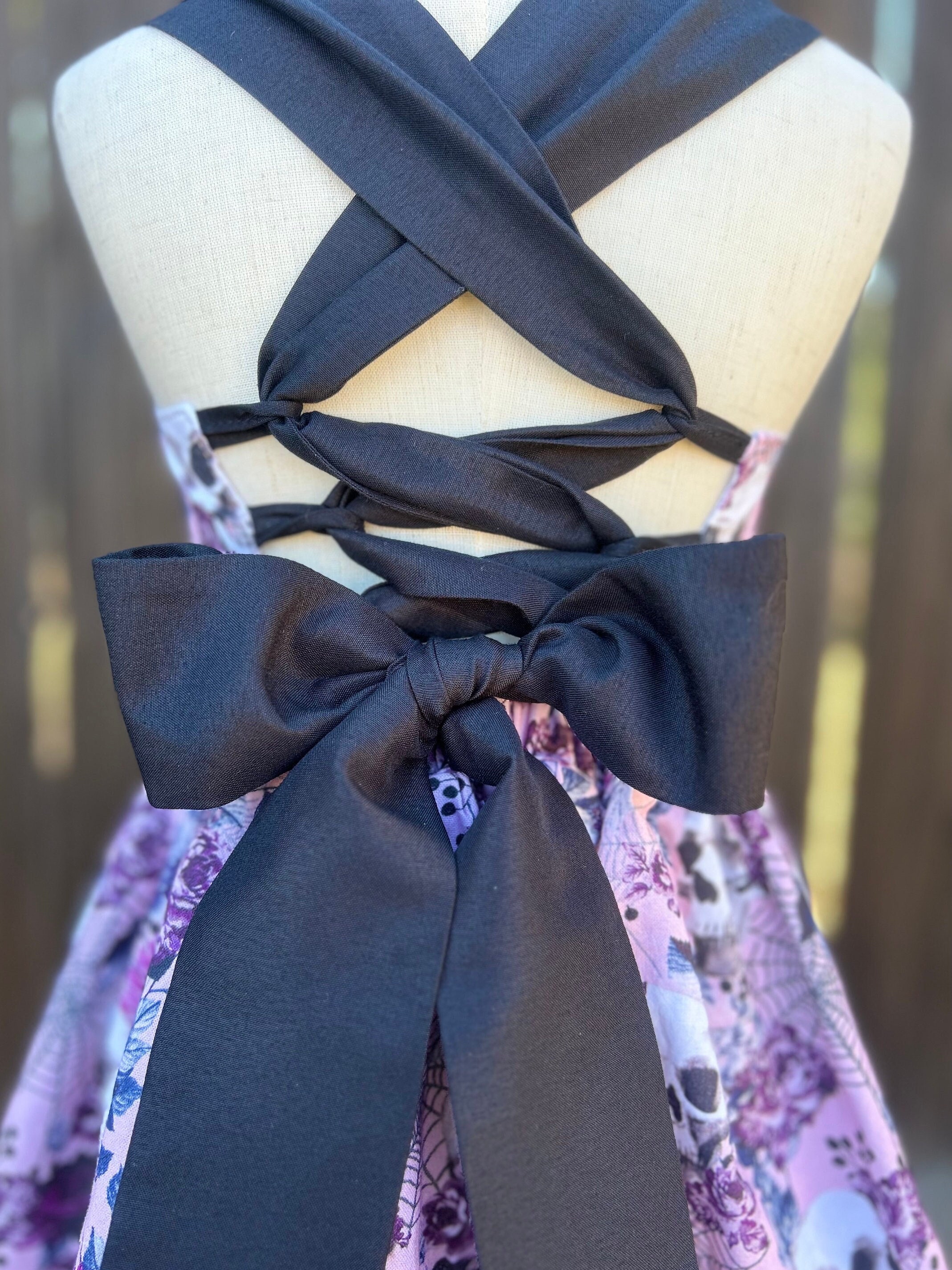 Halloween Dress | Girls Pink Floral Skull Dress | Spooky Season Outfit ...