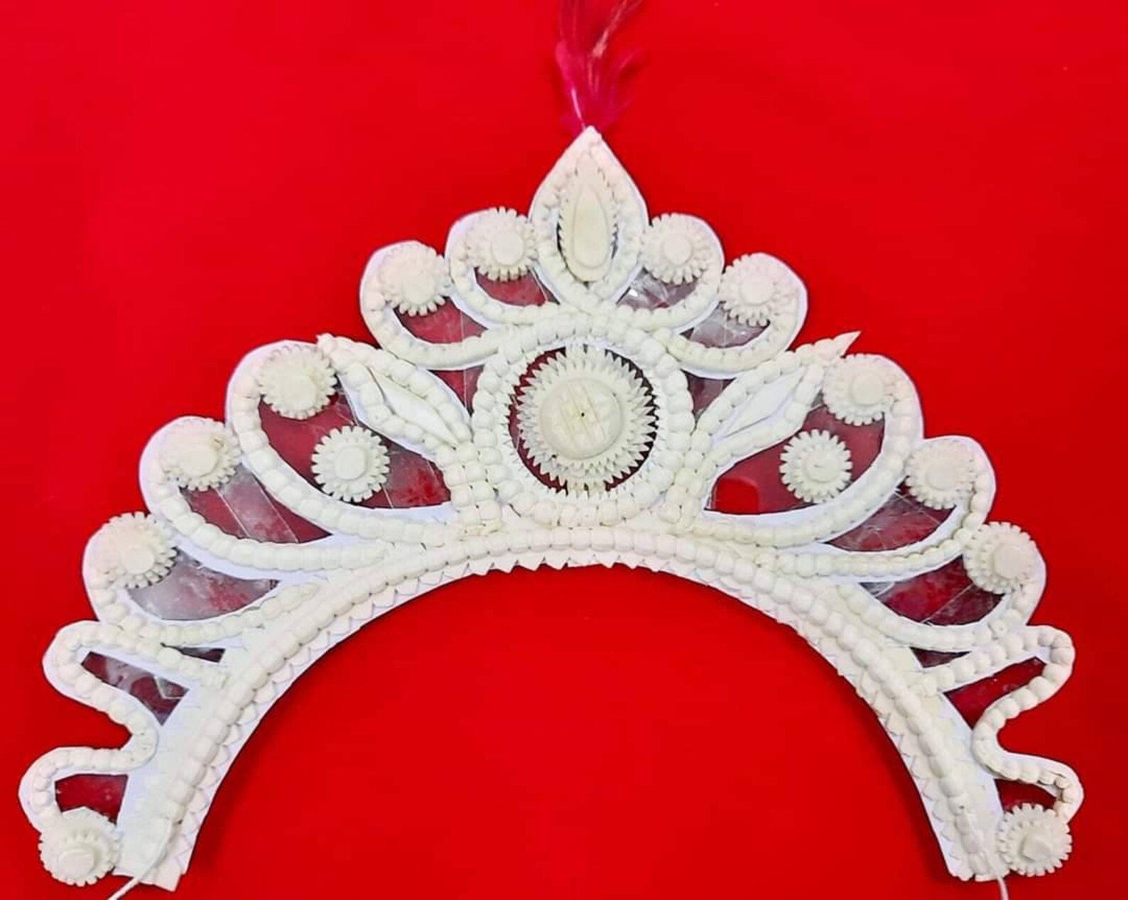 Mukut for Bride Wedding Shola Mukut for Bengali Wedding Indian Bridal ...