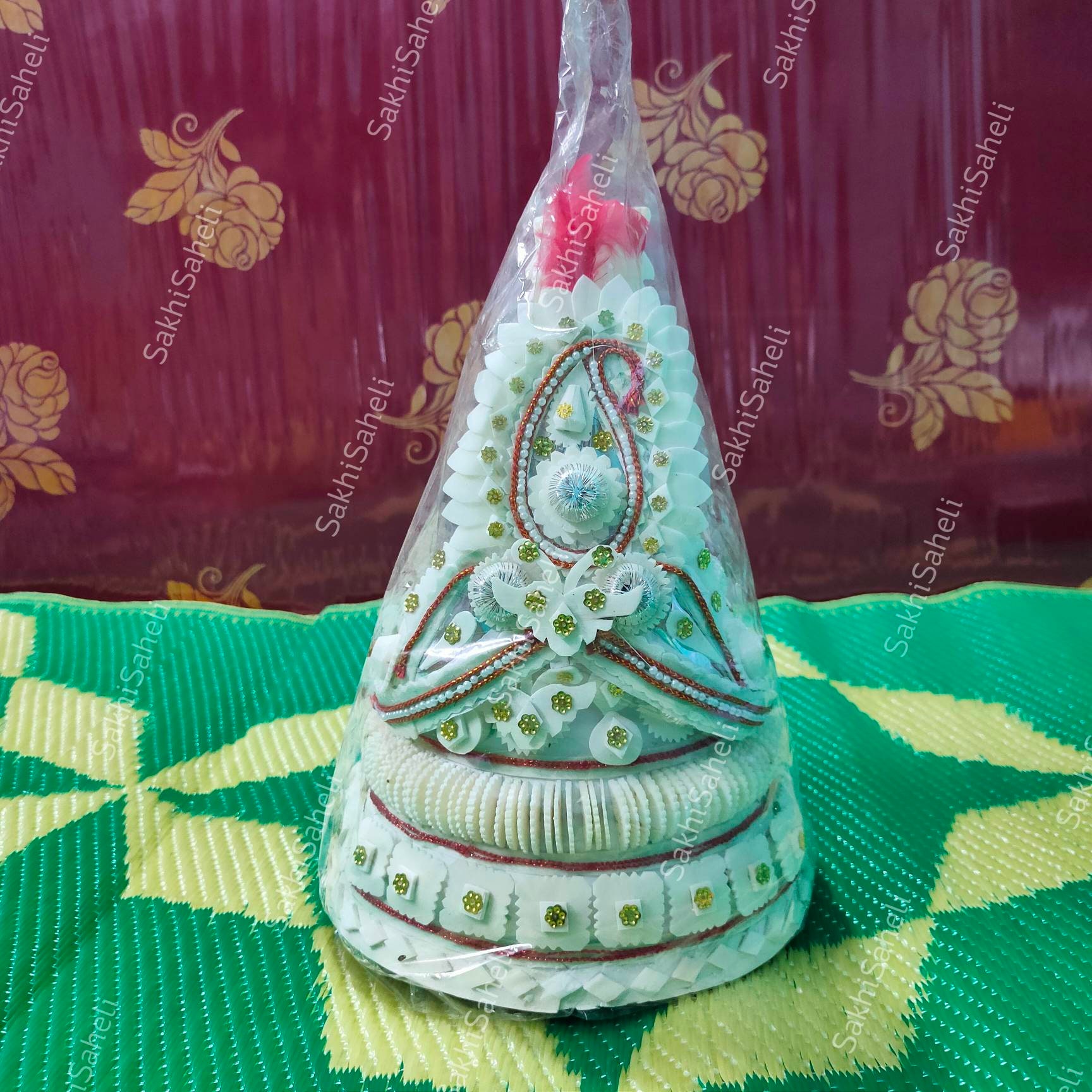 Combo of Topor Mukut for Bengali Groom & Bride Bor Er Shola Topor ...