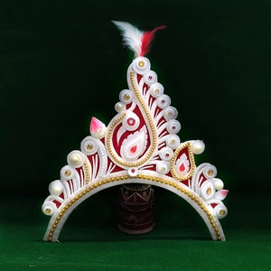 Bengali Bridal Mukut: Shola Wood Indian Wedding Crown - Etsy