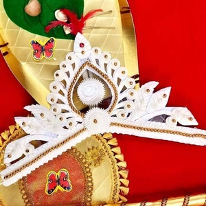 Bridal Mukut for Wedding Sola Mukut for Bengali Wedding Indian Bridal ...