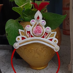 Baby Shola Mukut: Bengali Rice Ceremony Tiara, Infant Headband - Etsy