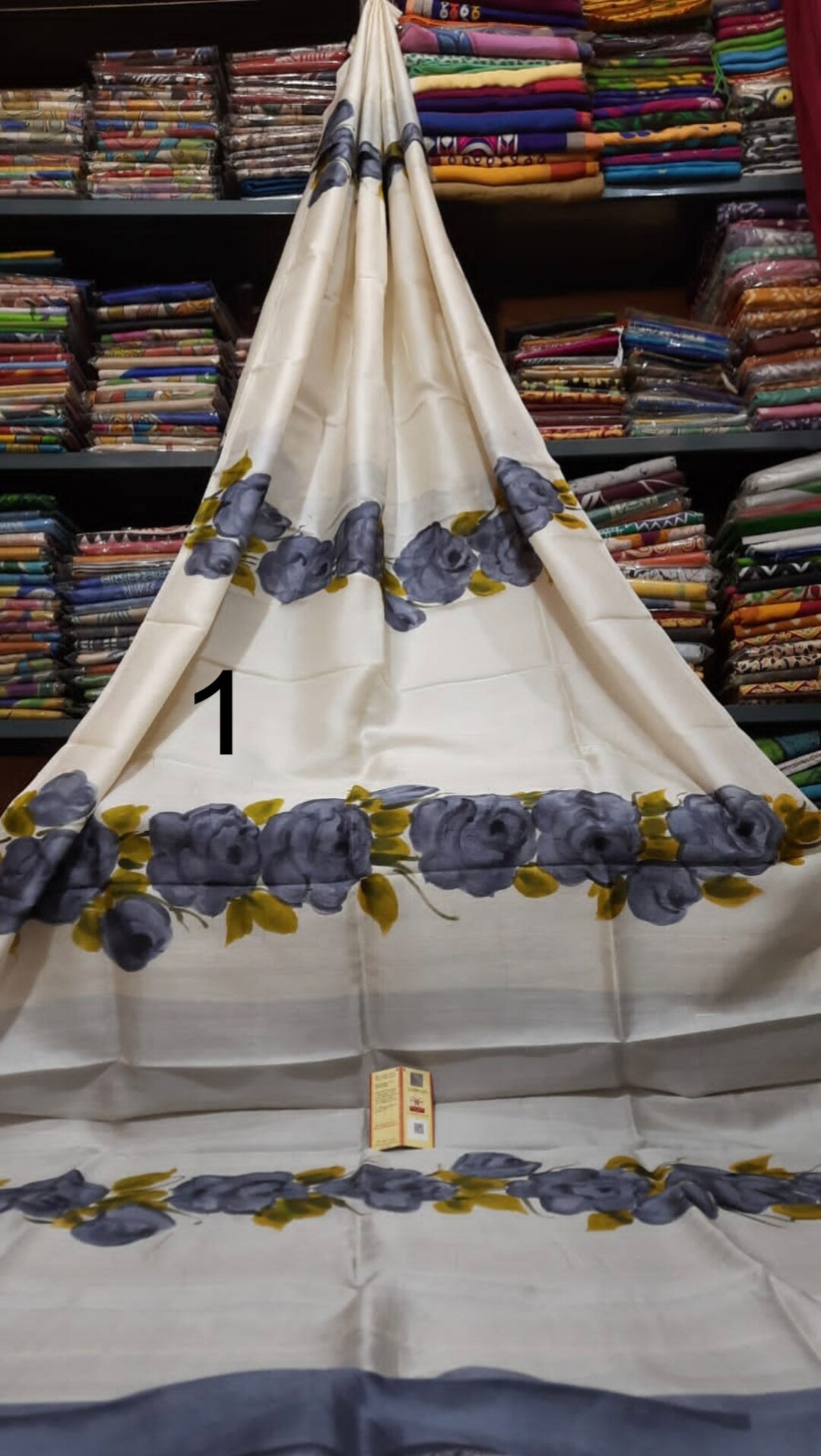 Pure Murshidabad Silk Saree With Silk Mark Tag/ Soft Handpainted Pure ...