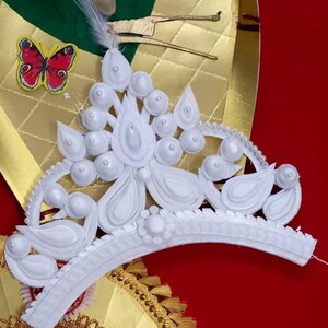 Mukut for Bride Wedding Shola Mukut for Bengali Wedding Indian - Etsy