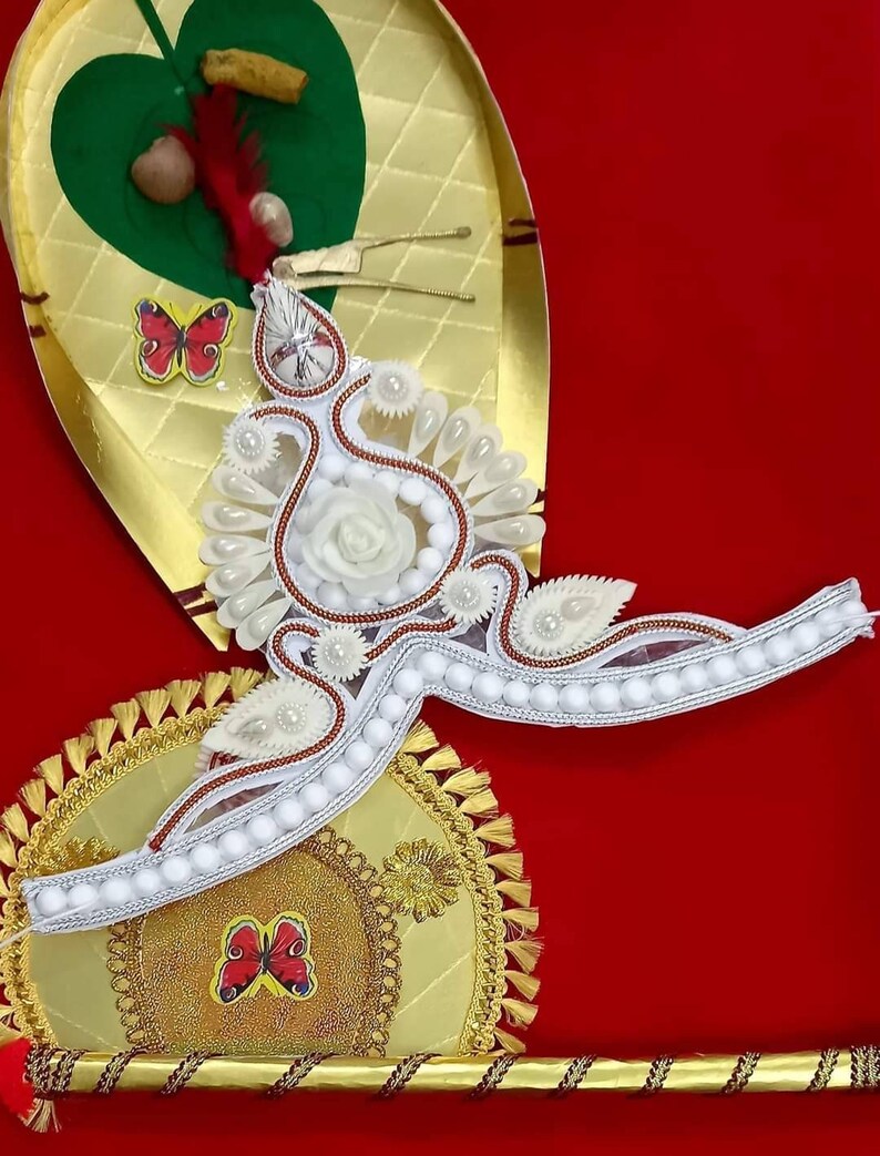 Front Bridal Mukut for Bengali Wedding Indian Bridal Crown - Etsy