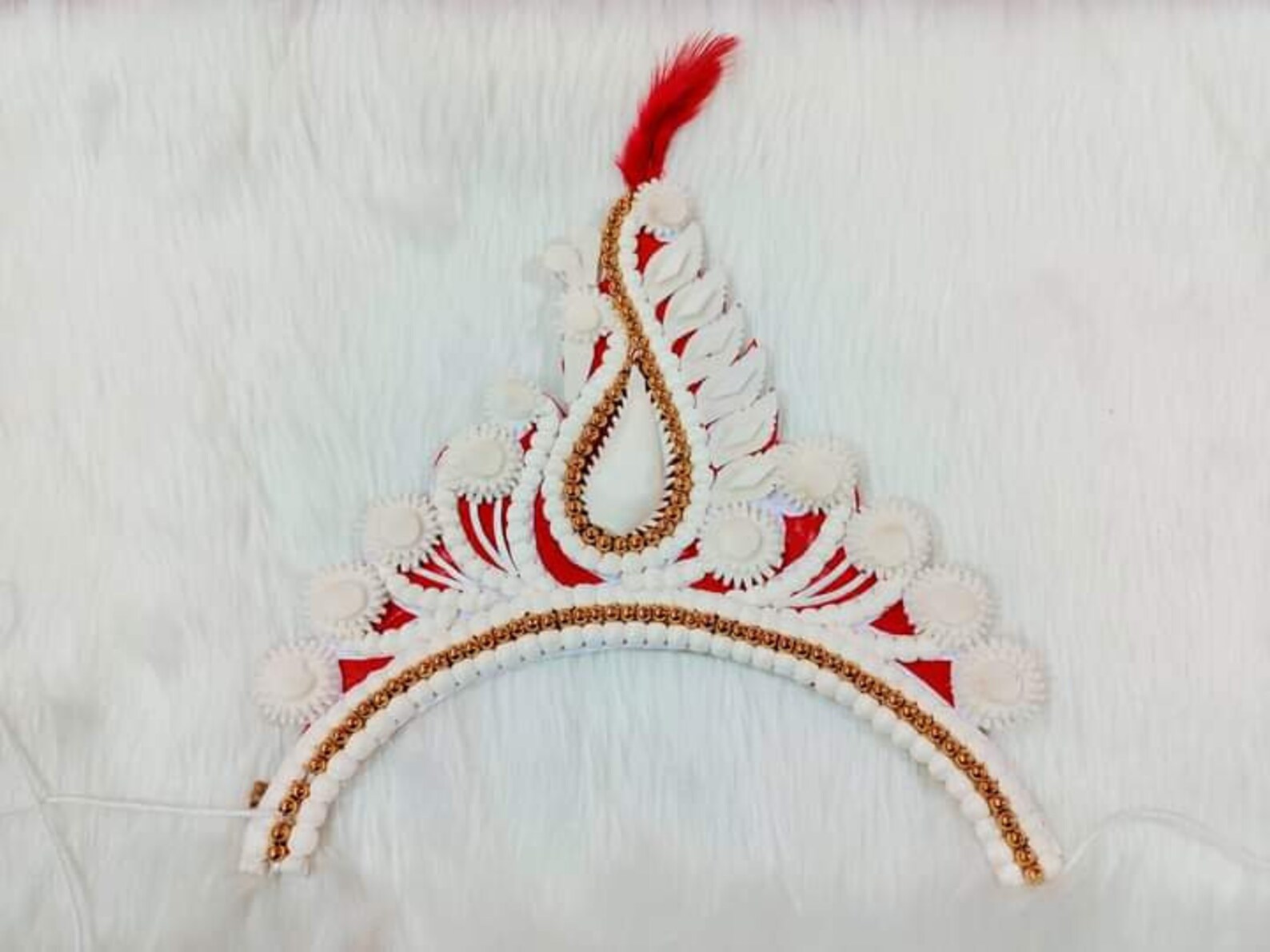 Bengali Bride Mukut: Shola Wood Indian Wedding Crown - Etsy