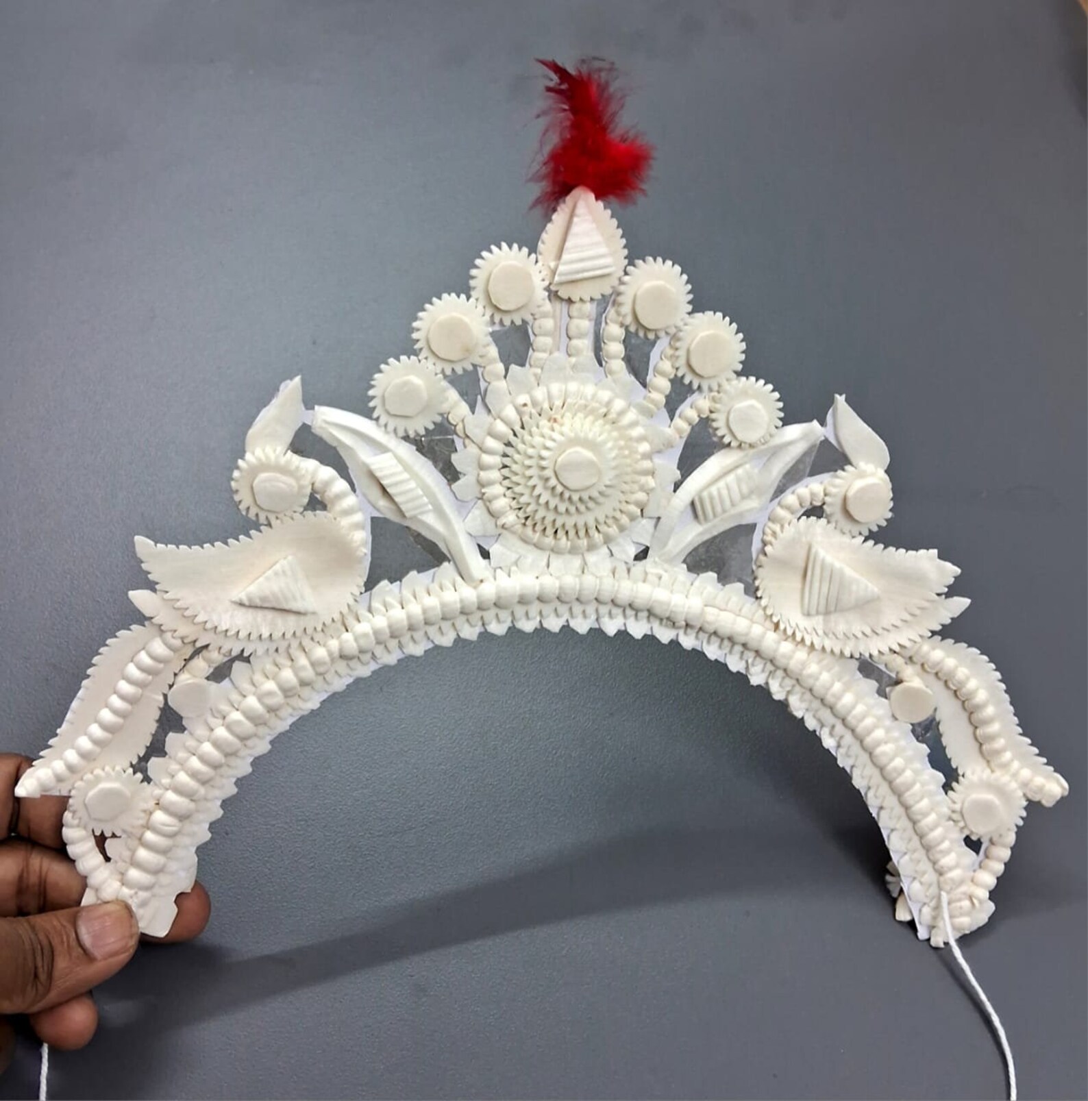 Mukut for Bride Wedding Shola Mukut for Bengali Wedding Indian Bridal ...