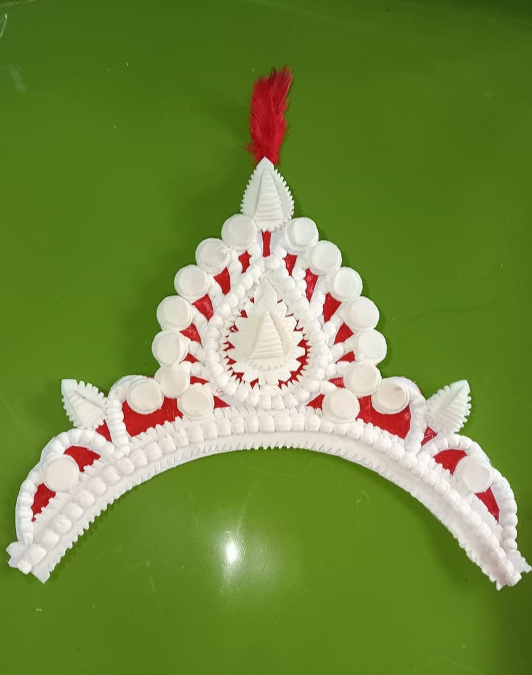 Mukut for Bride Wedding Shola Mukut for Bengali Wedding Indian Bridal ...