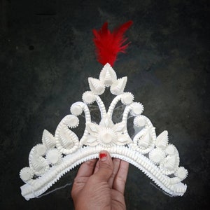 Bridal Shola Mukut for Bengali Wedding Indian Bridal Crown Classical ...