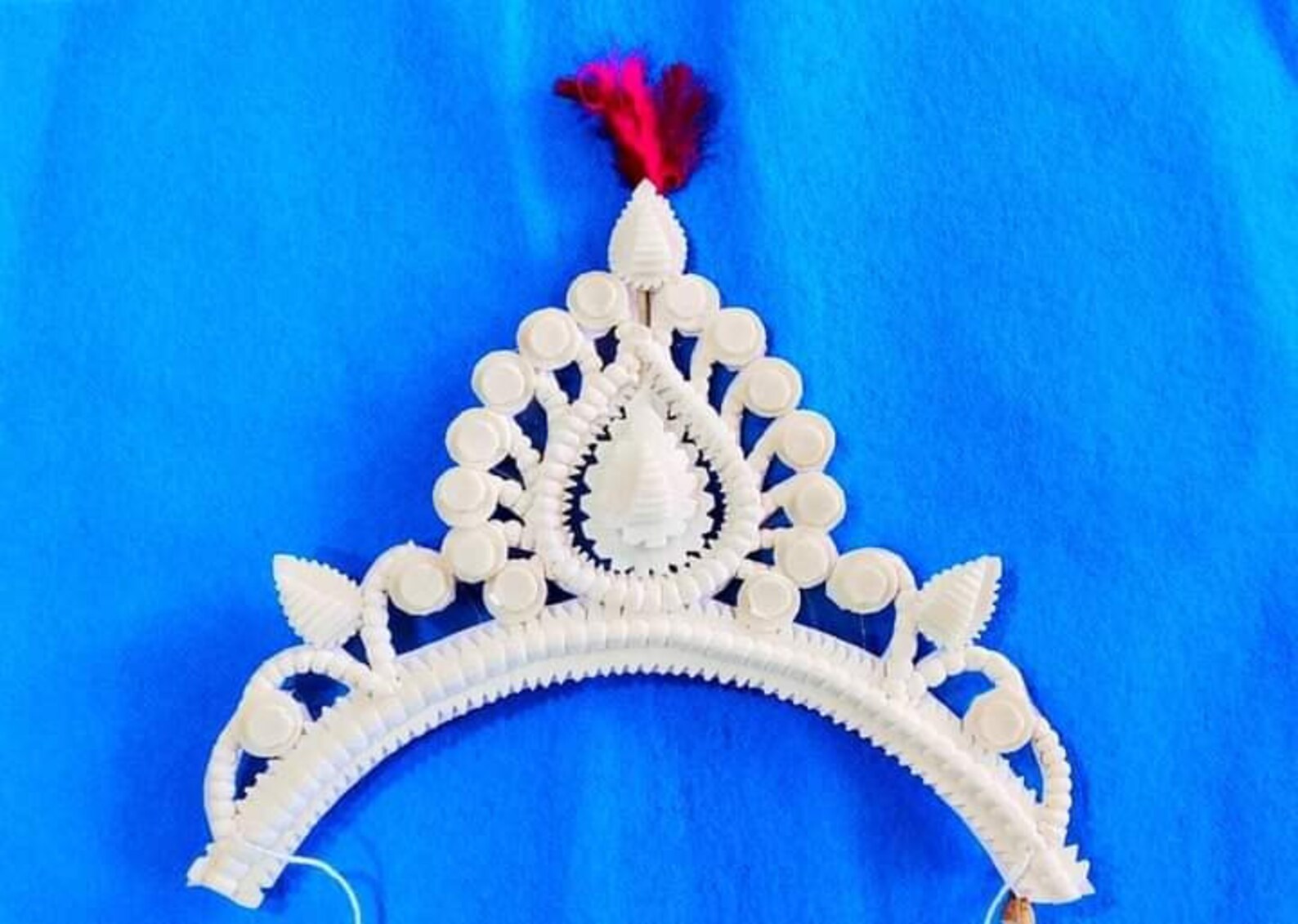 Bengali Bride Mukut: Shola Wood Indian Wedding Crown, Tiara - Etsy