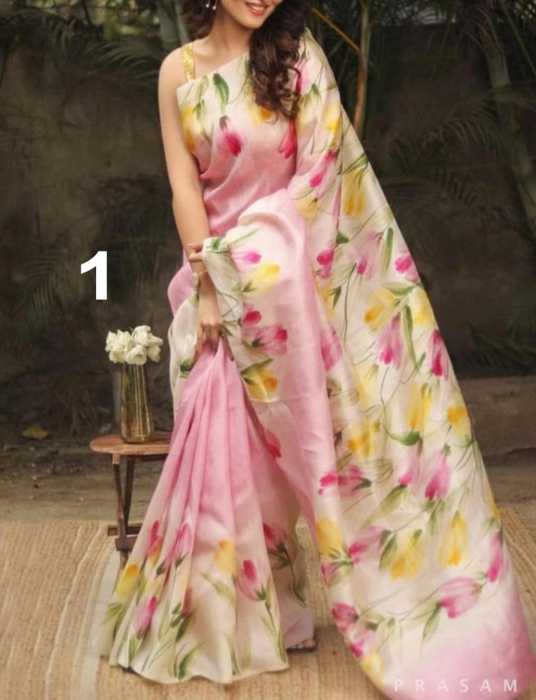 Pure Murshidabad Silk Saree With Silk Mark Tag/ Soft Handpainted Pure ...