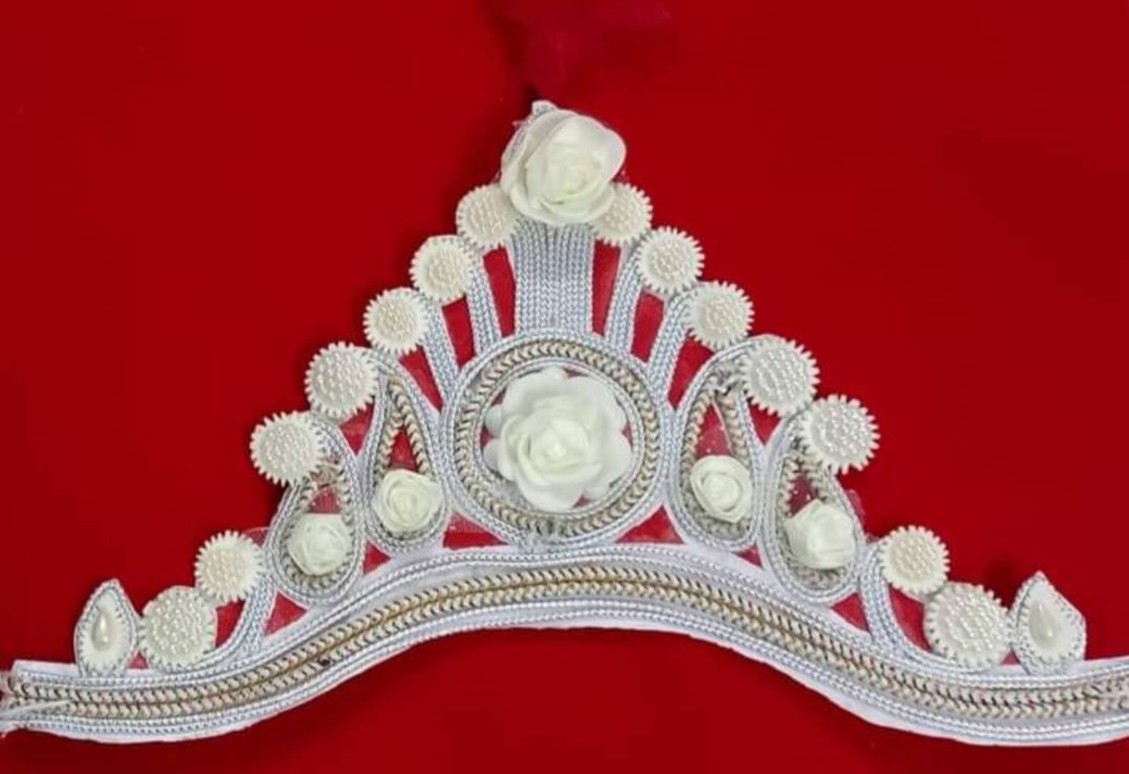 Front Mukut for Bride Shola Mukut for Bengali Wedding Indian - Etsy