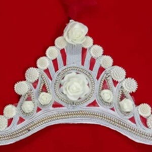 Buy Front Mukut for Bride Shola Mukut for Bengali Wedding Indian Online ...