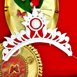 Bridal Mukut for Wedding Sola Mukut for Bengali Wedding Indian Bridal ...