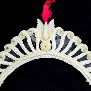 Mukut for Bride Wedding Shola Mukut for Bengali Wedding Indian - Etsy