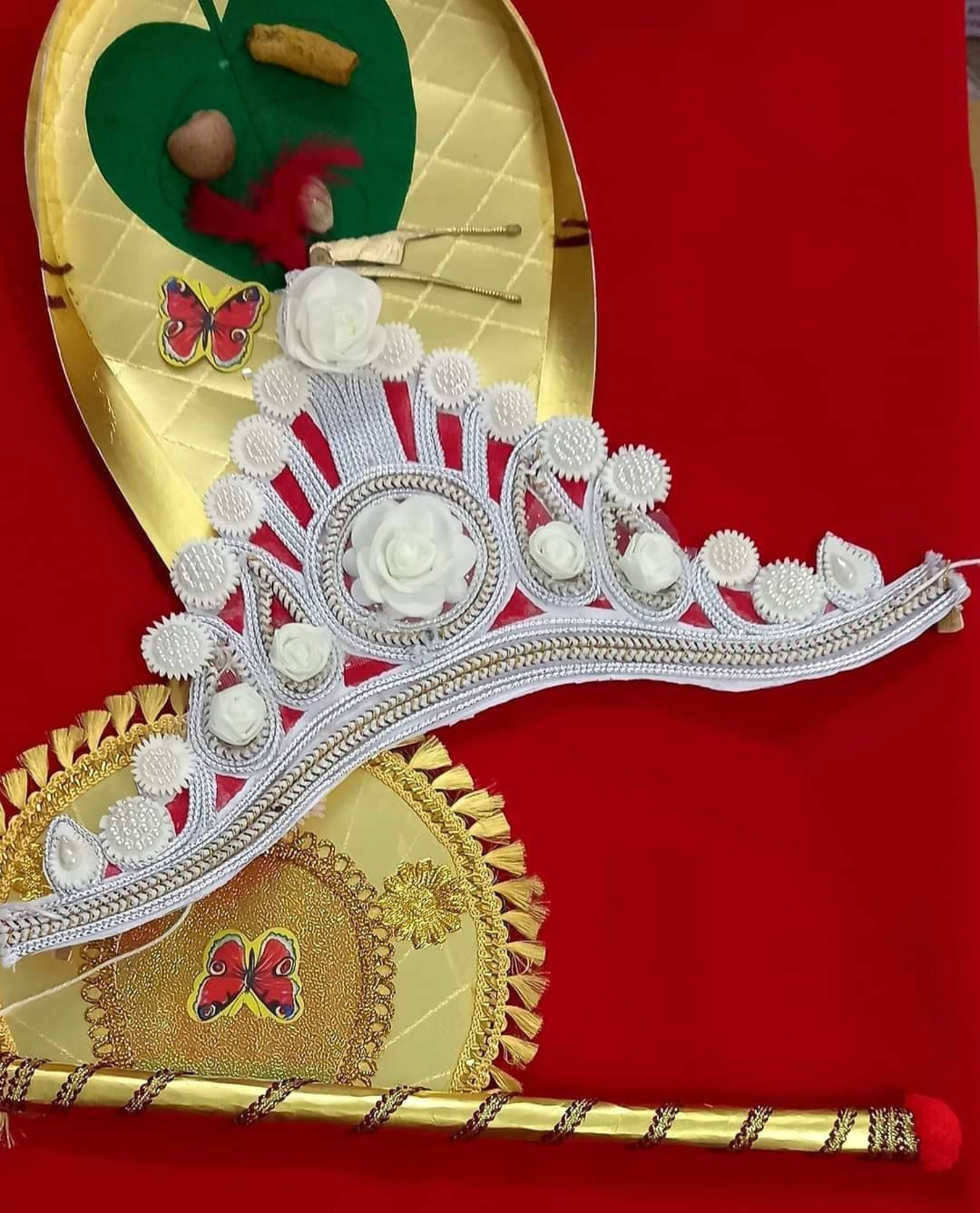 Front Bridal Mukut for Bengali Wedding Indian Bridal Crown - Etsy