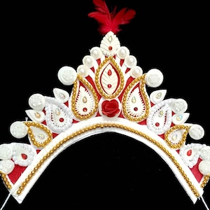 Front Bridal Mukut for Bengali Wedding Indian Bridal Sithi Classical ...